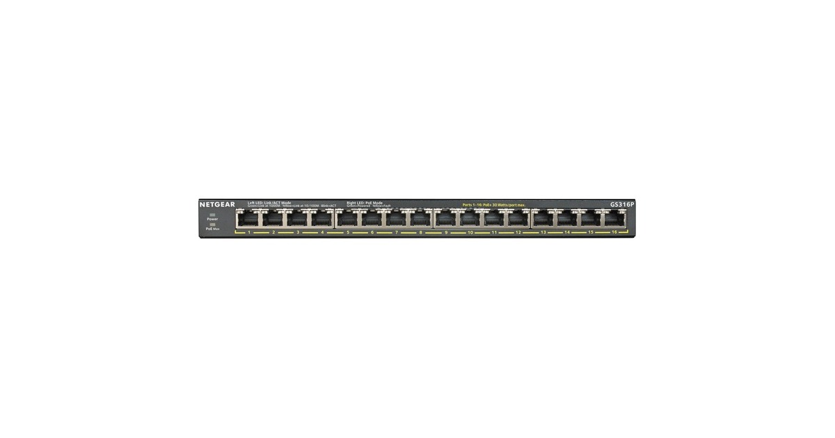 NETGEAR GS316P switch