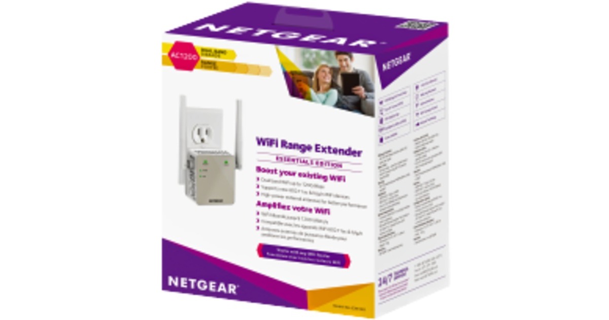 NETGEAR Wifi Range extender AC1200 repeater Grijs, Dual band