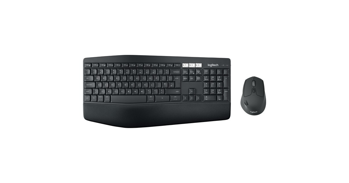 Logitech MK850 Performance Draadloze, desktopset Zwart, US-International