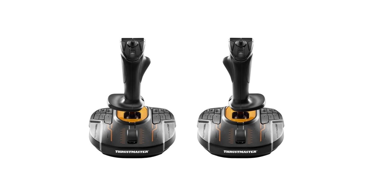 Thrustmaster T.16000M FCS Space Sim Duo joystick Zwart/oranje, PC