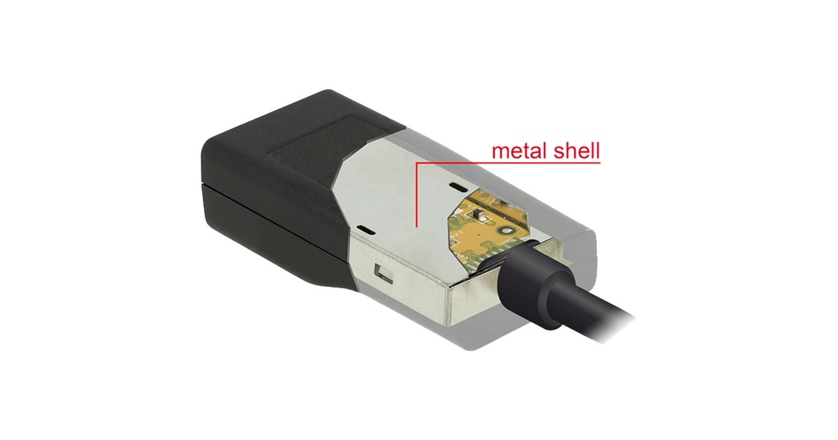 DeLOCK USB-C > Displayport adapter Zwart, DP Alt Mode, 4K 60 Hz