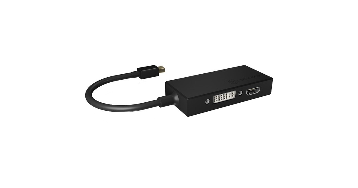 ICY BOX IB-AC1032 adapter Zwart