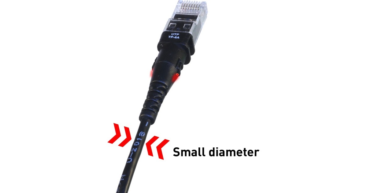 Patchsee Patchkabel TP-6A-U/16 Zwart, 4,9 meter