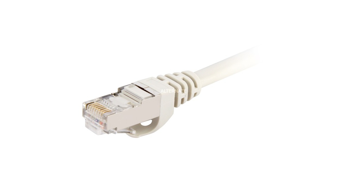 Sharkoon Patchkabel SFTP, RJ-45 met Cat.6 Grijs, 15 meter