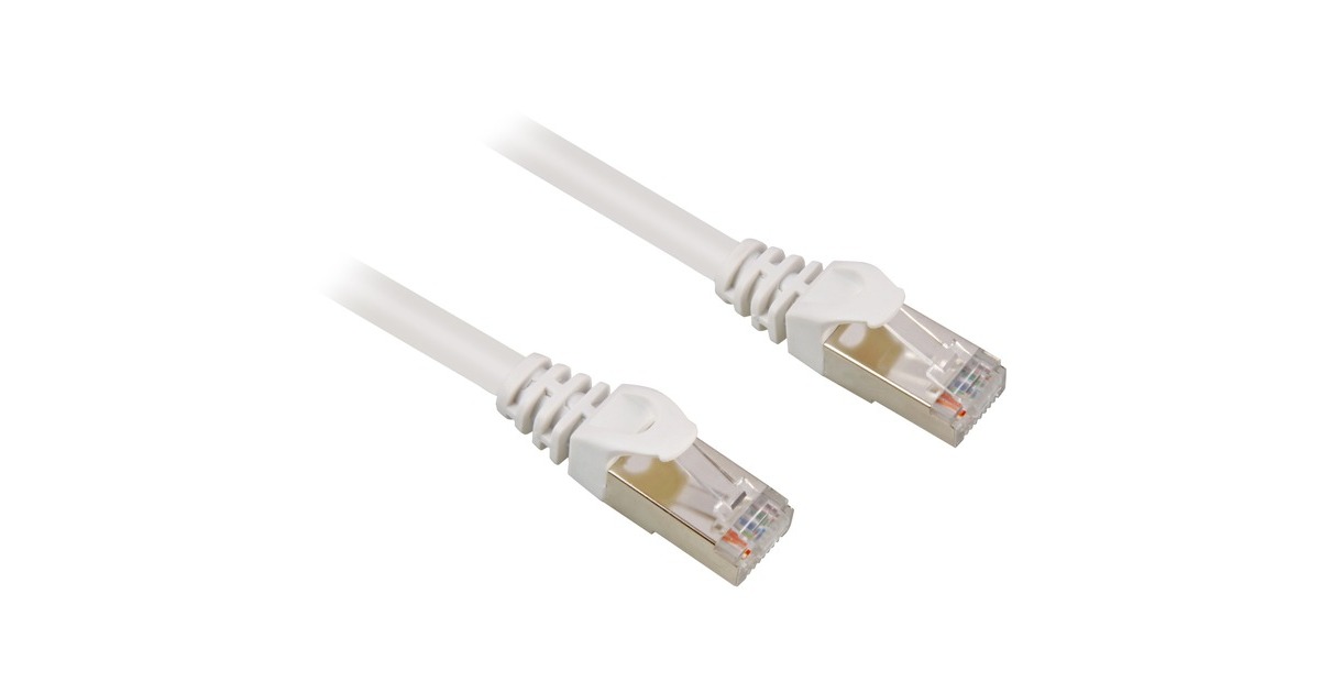 Sharkoon Patchkabel SFTP, RJ-45 met Cat.6 Wit, 15 meter
