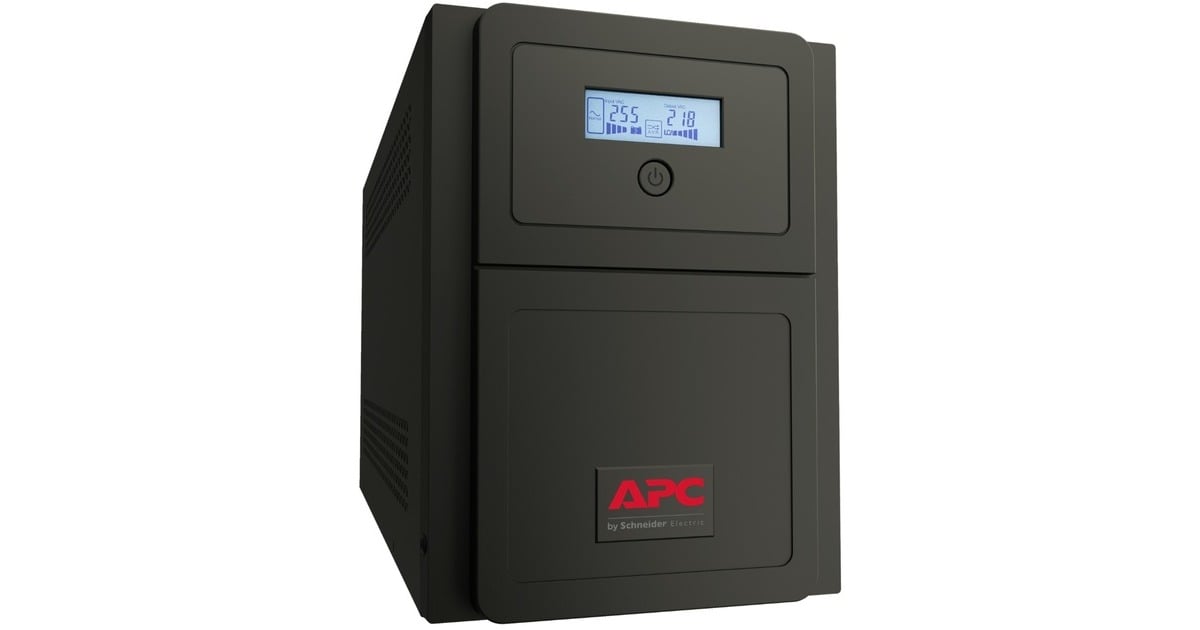 APC Easy-UPS SMV 1000VA, 230V, AVR, IEC ups Zwart, 6x C13, SMV1000CAI