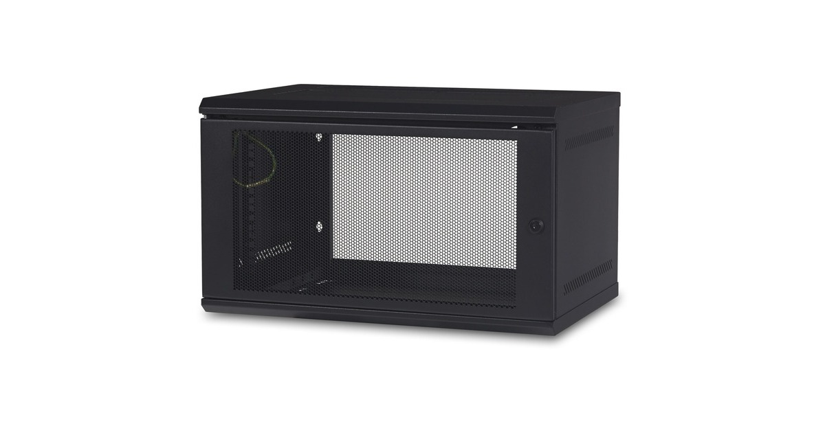 APC NetShelter WX 6U, ongemonteerd server rack Zwart, 599 x 400 x 356mm