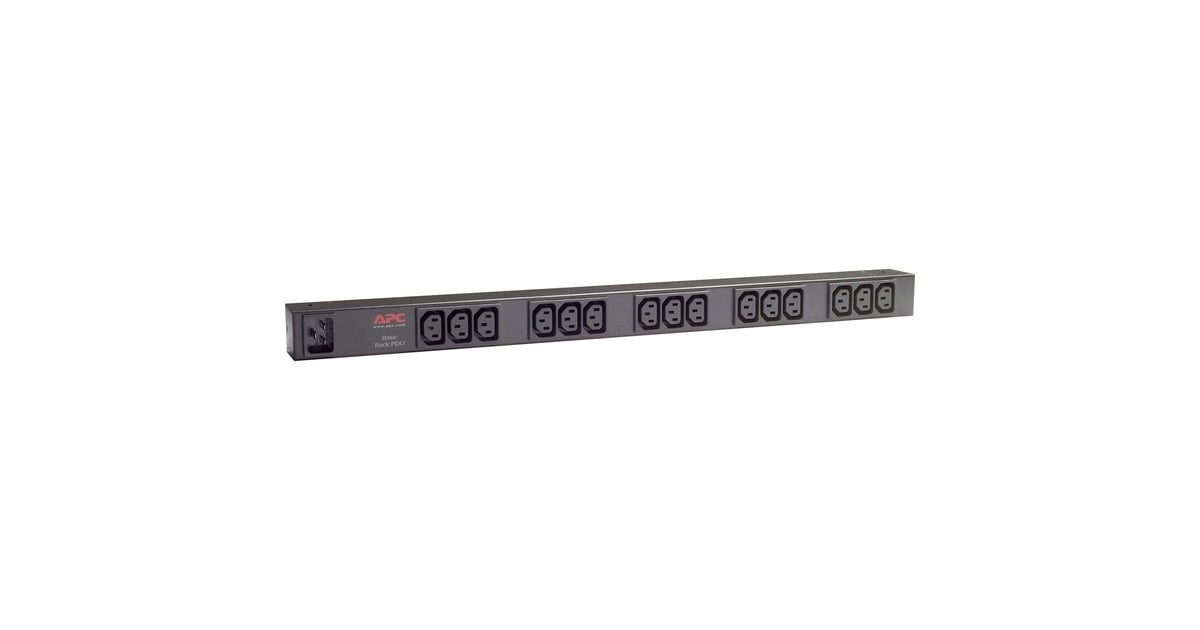 APC Rack PDU, Basic AP9572 ZeroU, 15x C13, C20 stekker