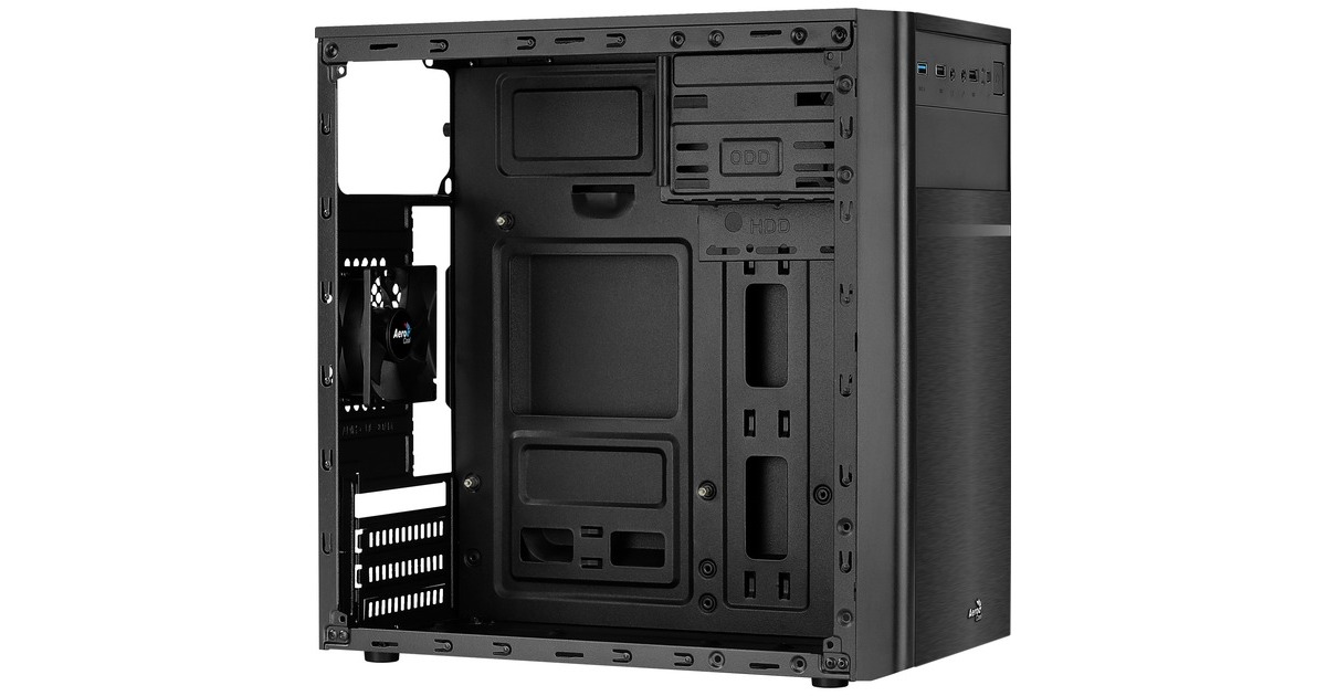 Aerocool CS-103 mini tower behuizing Zwart | 3x USB-A