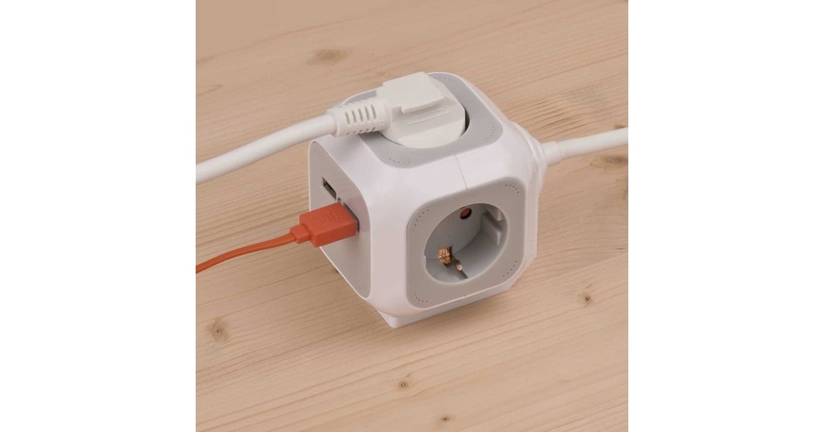Brennenstuhl ALEA-Power 2xUSB-Charger + stekkerblok 4-voudig ...