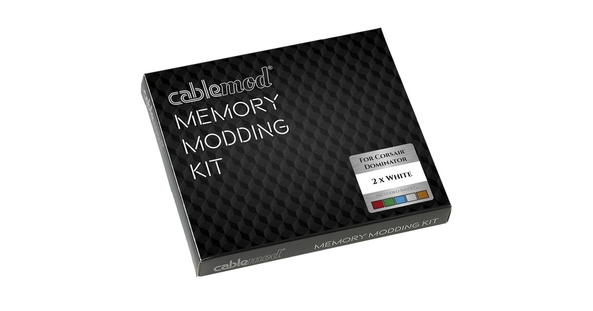 Cablemod Memory Modding Kit Wit, Geschikt voor Corsair Dominator