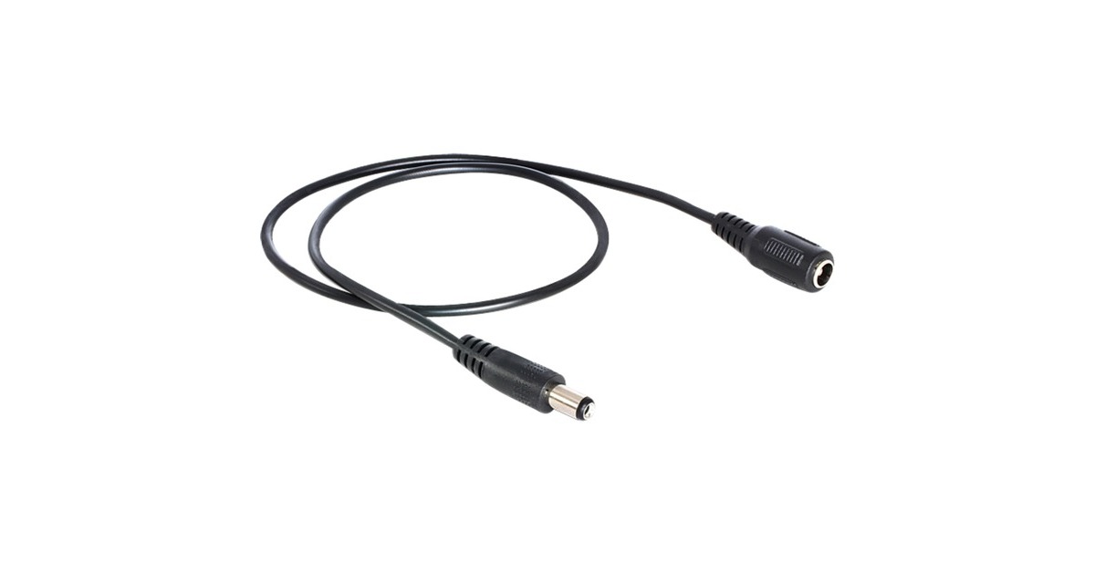 DeLOCK DC Extension 5.5 x 2.1 mm male > female verlengkabel Zwart, 0,5 ...