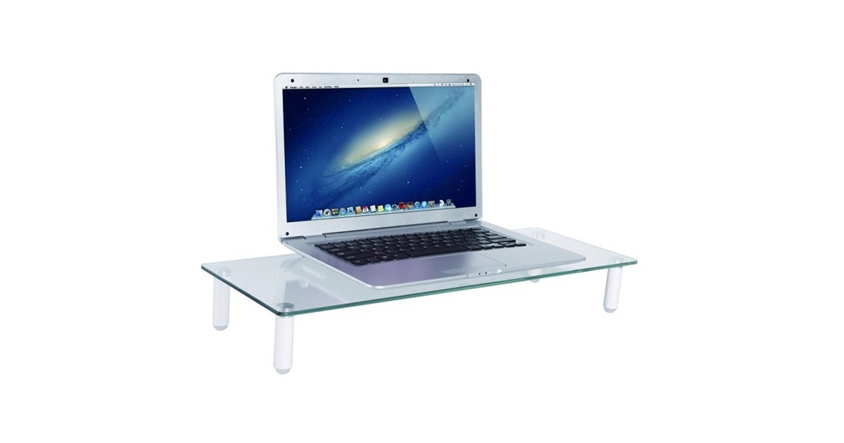 Neomounts NSMONITOR10 monitor/laptop verhoger bevestiging Transparant