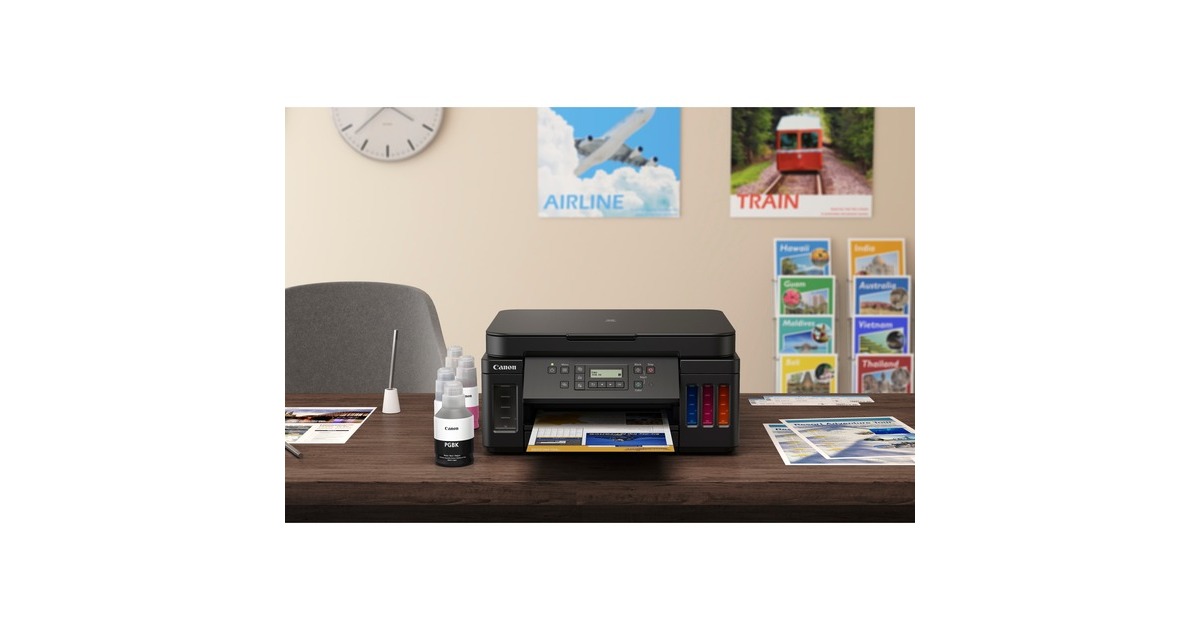 Canon PIXMA G6050 all-in-one inkjetprinter Zwart, Scannen, Kopiëren ...