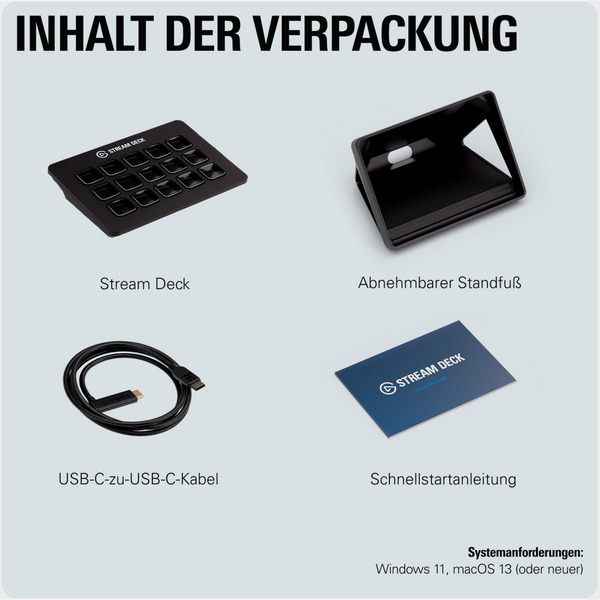elgato Stream Deck MK.2 keypad Zwart
