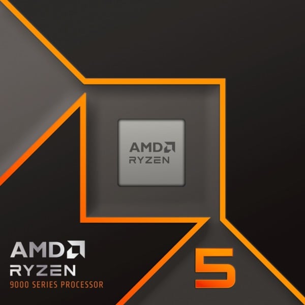 AMD Ryzen 5 9600X, 3,9 GHz (5,4 GHz Turbo Boost) socket AM5 processor ...