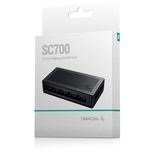 Deepcool SC700 A-RGB Hub fancontroller Zwart, 12-poorts ARGB-hub