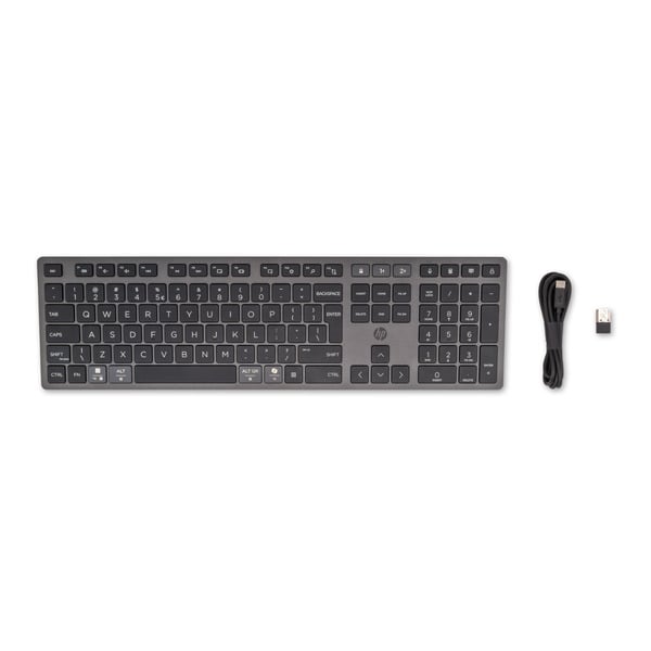 HP 720 Multi-Device Rechargeable Wireless Keyboard, toetsenbord Zwart ...