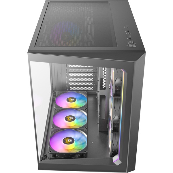 Antec C5 ARGB midi tower behuizing Zwart | 2x USB-A | 1x USB-C ...