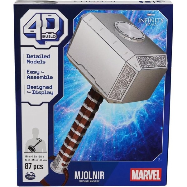 Spin Master Marvel: 4D Build - Thor Mjolnir Hammer 3D Puzzel