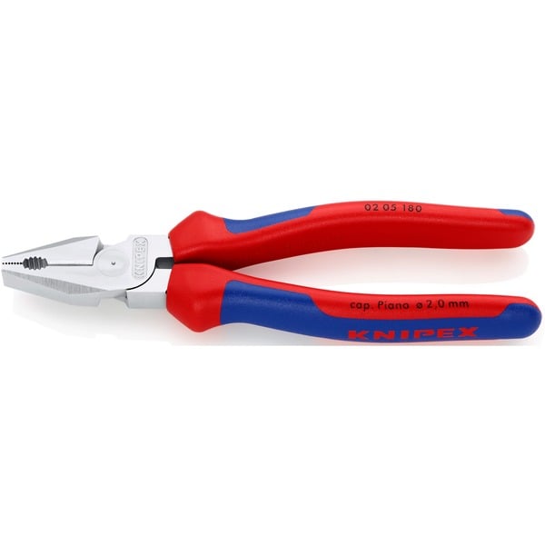 Knipex Kracht-Kombitang 180 mm combinatietang Rood/blauw