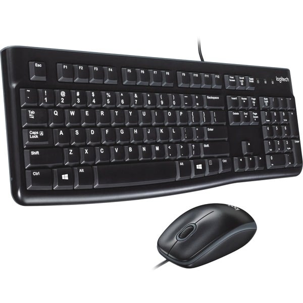 Logitech Desktop MK120, desktopset Zwart, EU lay-out (QWERTY ...