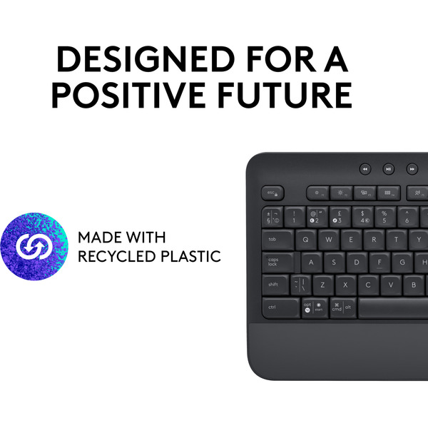 Logitech Signature K650 Wireless Comfort Toetsenbord Grafiet, US ...