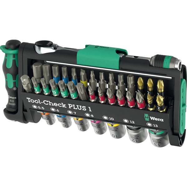 Wera Tool-Check PLUS 1, 39-delig bitset Zwart/groen