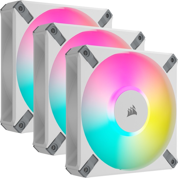 Corsair iCUE AF120 RGB ELITE WHITE + Lighting Node CORE case fan Wit, 3 ...