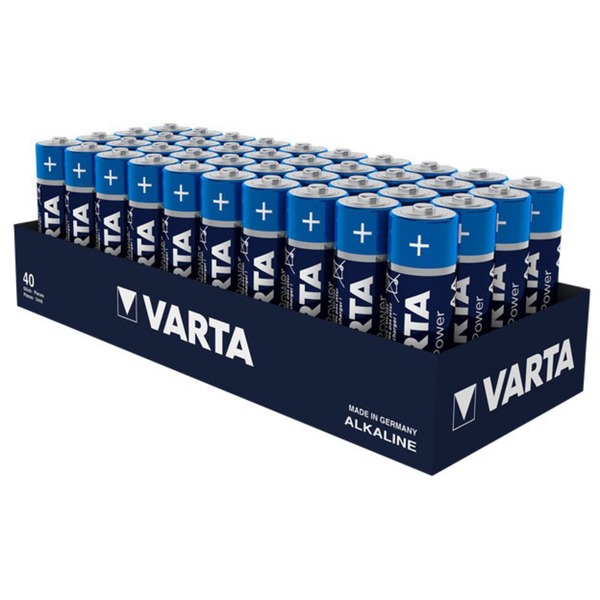 Varta Alkaline (Box) AAA, 1.5V, 40 stuks batterij LR03
