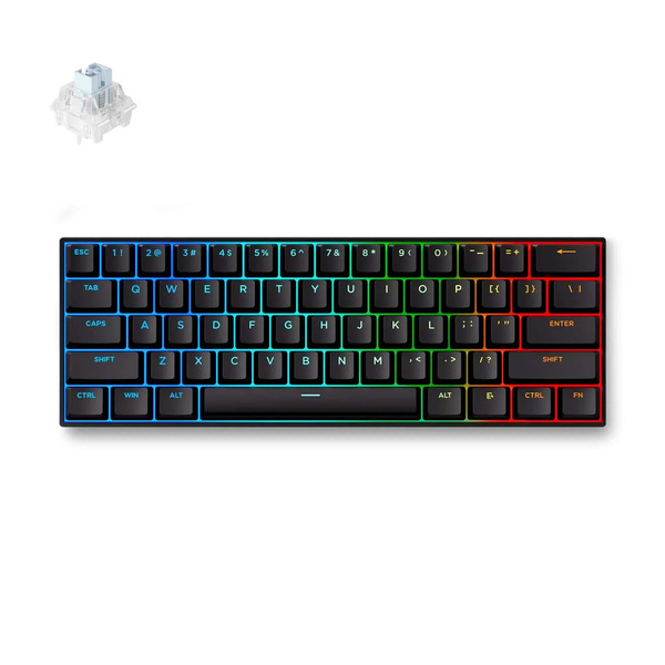 MCHOSE Ace 60 Hall Effect Magnetic Switch Gaming Keyboard Zwart, US lay ...