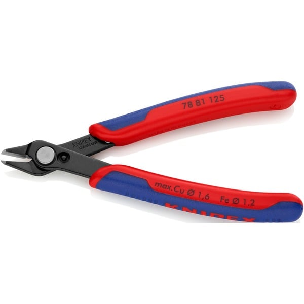 Knipex Electronic Super Knips 78 81 125 elektronica-tang Rood/blauw ...