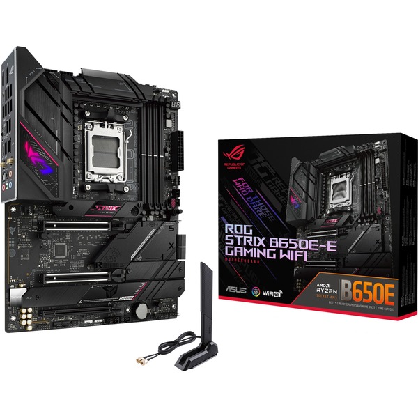 ASUS ROG Strix B650E-E Gaming WiFi, socket AM5 moederbord Zwart, RAID ...