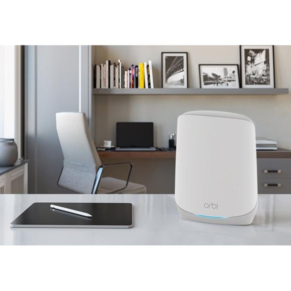 NETGEAR Orbi RBK762s Tri-band Mesh WiFi 6 Systeem mesh router Wit, 1x ...