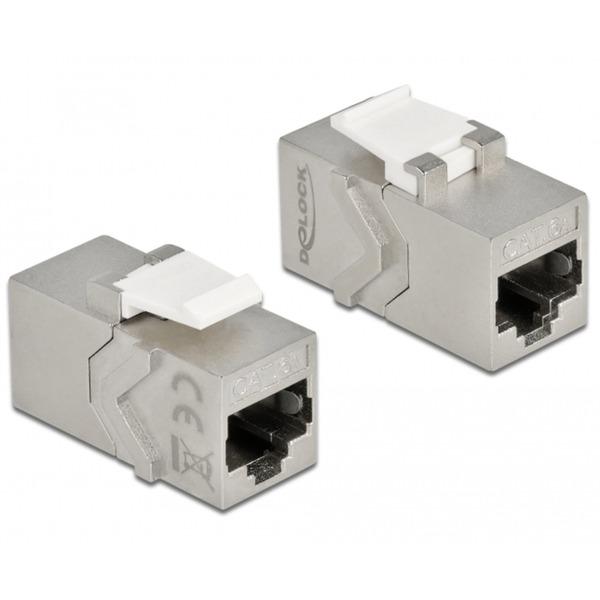 DeLOCK Keystone Module RJ45 jack to RJ45 jack Cat.6A