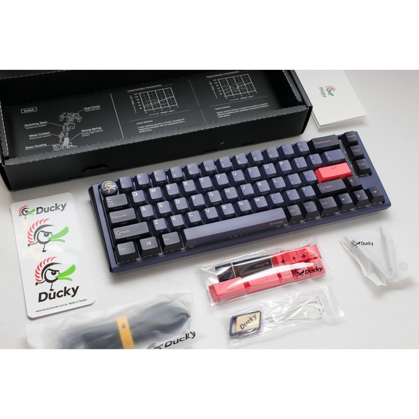Ducky One 3 Cosmic Blue SF, toetsenbord Donkerblauw, US lay-out, Cherry ...