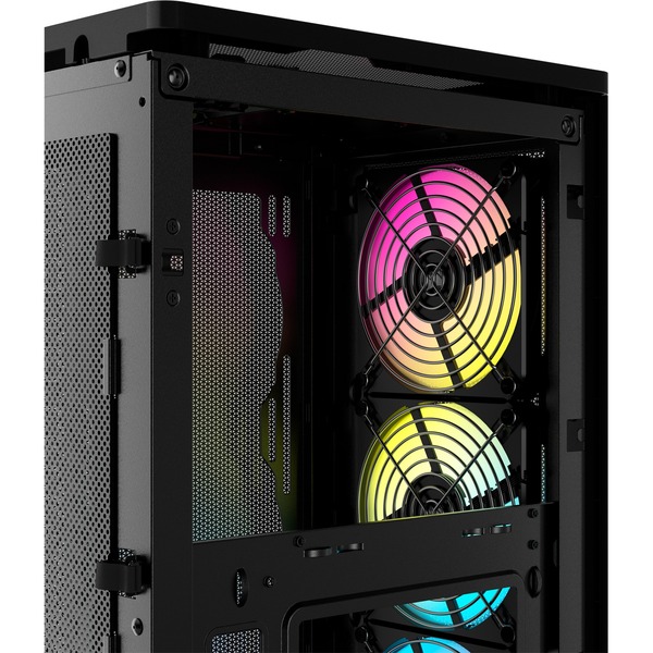 Corsair iCUE AF120 RGB SLIM 120 mm case fan Zwart, 4-pins PWM fan-connector Corsair iCUE AF120 RGB SLIM 120 mm case fan Zwart, 4-pins PWM fan-connector