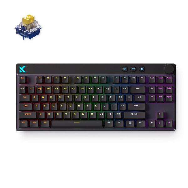MCHOSE Mix 87 Hall Effect Magnetic Switch Gaming Keyboard Zwart, US lay ...
