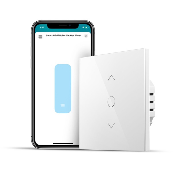 Meross MRS100 Smart Wi-Fi Roller Shutter Timer schakelaar Wit