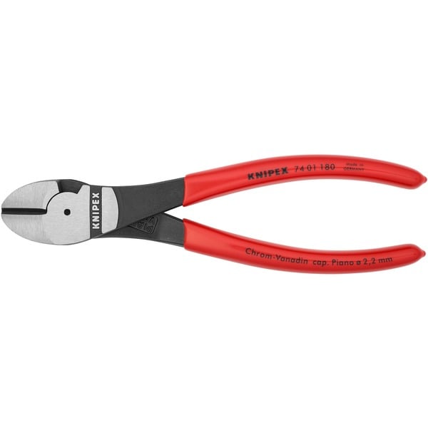 Knipex Kracht-zijsnijtang 74 01 180 kniptang Rood