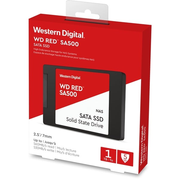 WD Red, 1 TB SSD WDS100T1R0A, Serial ATA/600