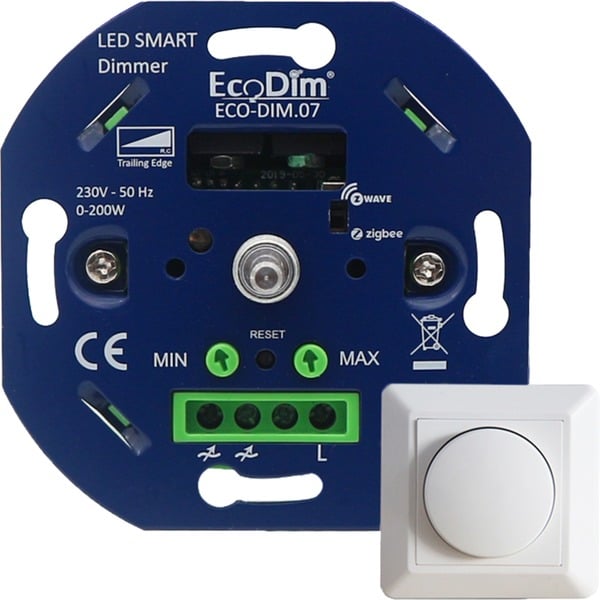 Diverse EcoDim Smart LED Dimmer Blauw, Z-Wave & Zigbee