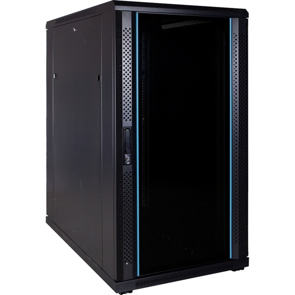 DSI 22U serverkast met glazen deur - DS6022 server rack Zwart, 600 x ...
