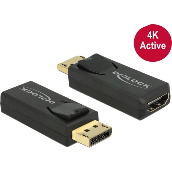 DeLOCK Adapter DisplayPort naar HDMI Zwart, 4K