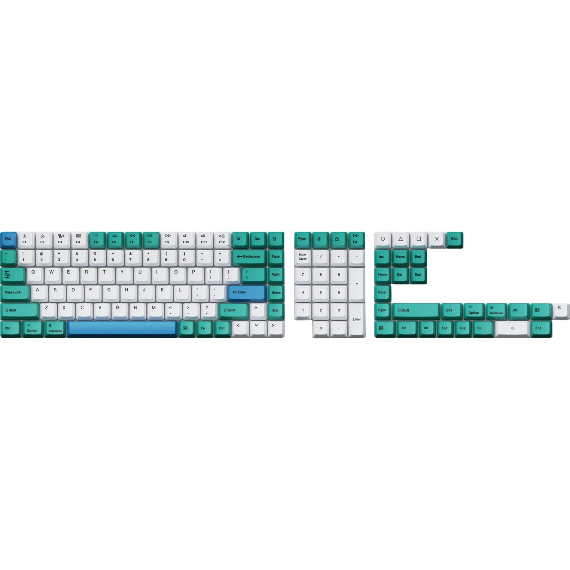 Keychron OEM Dye-Sub PBT Full Keycap-Set - Iceberg keycaps Wit ...