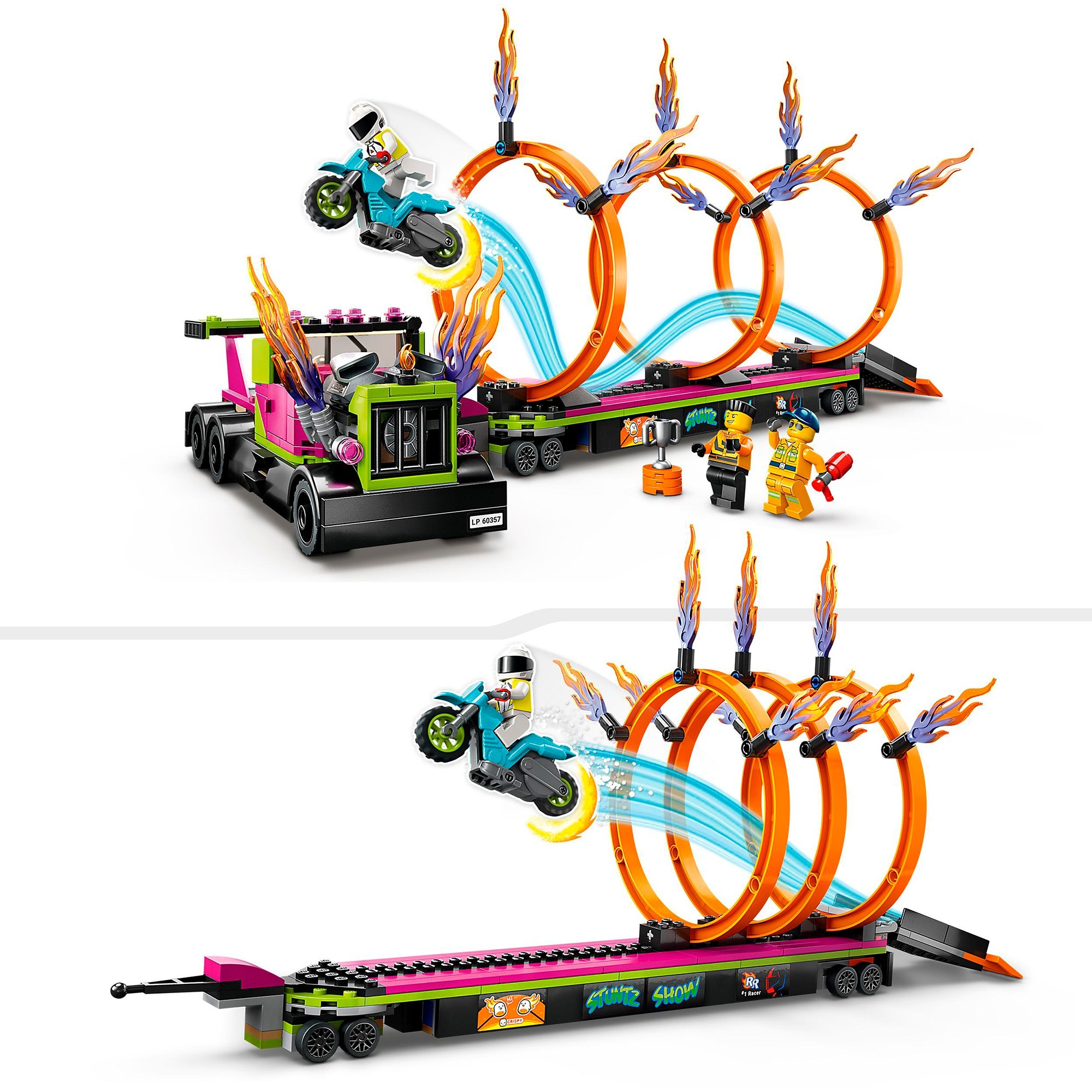 LEGO City - Stunttruck & Ring of Fire-uitdaging Constructiespeelgoed 60357