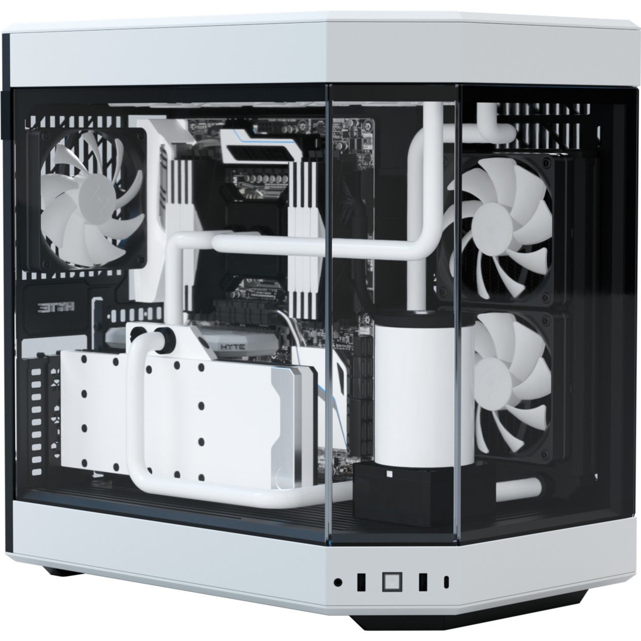 HYTE Y60 midi tower behuizing Wit/zwart | 3x USB-A | Tempered Glass