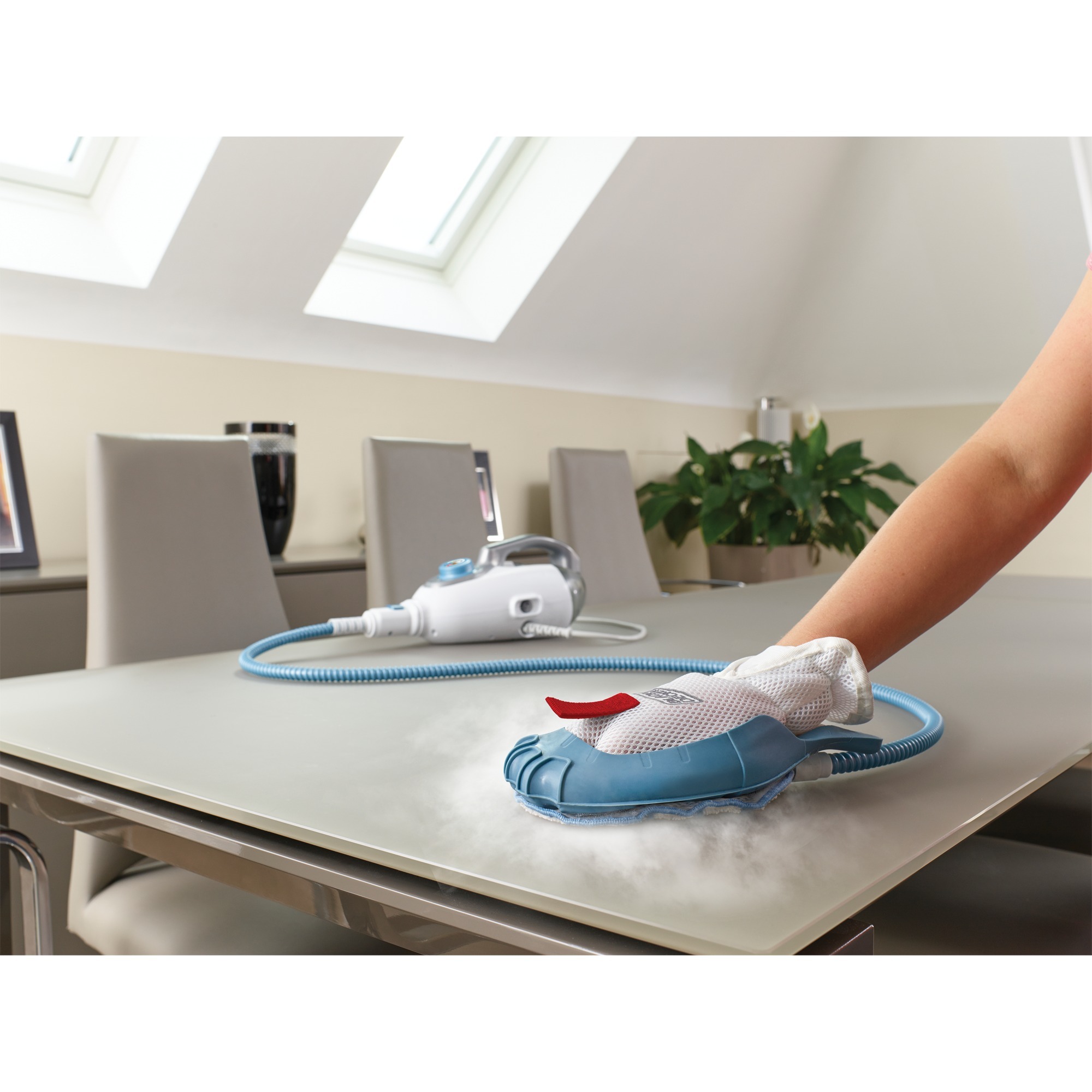 BLACK+DECKER 1600W Steam-mop BHSM1615DAM-QS stoomreiniger Wit/blauw ...