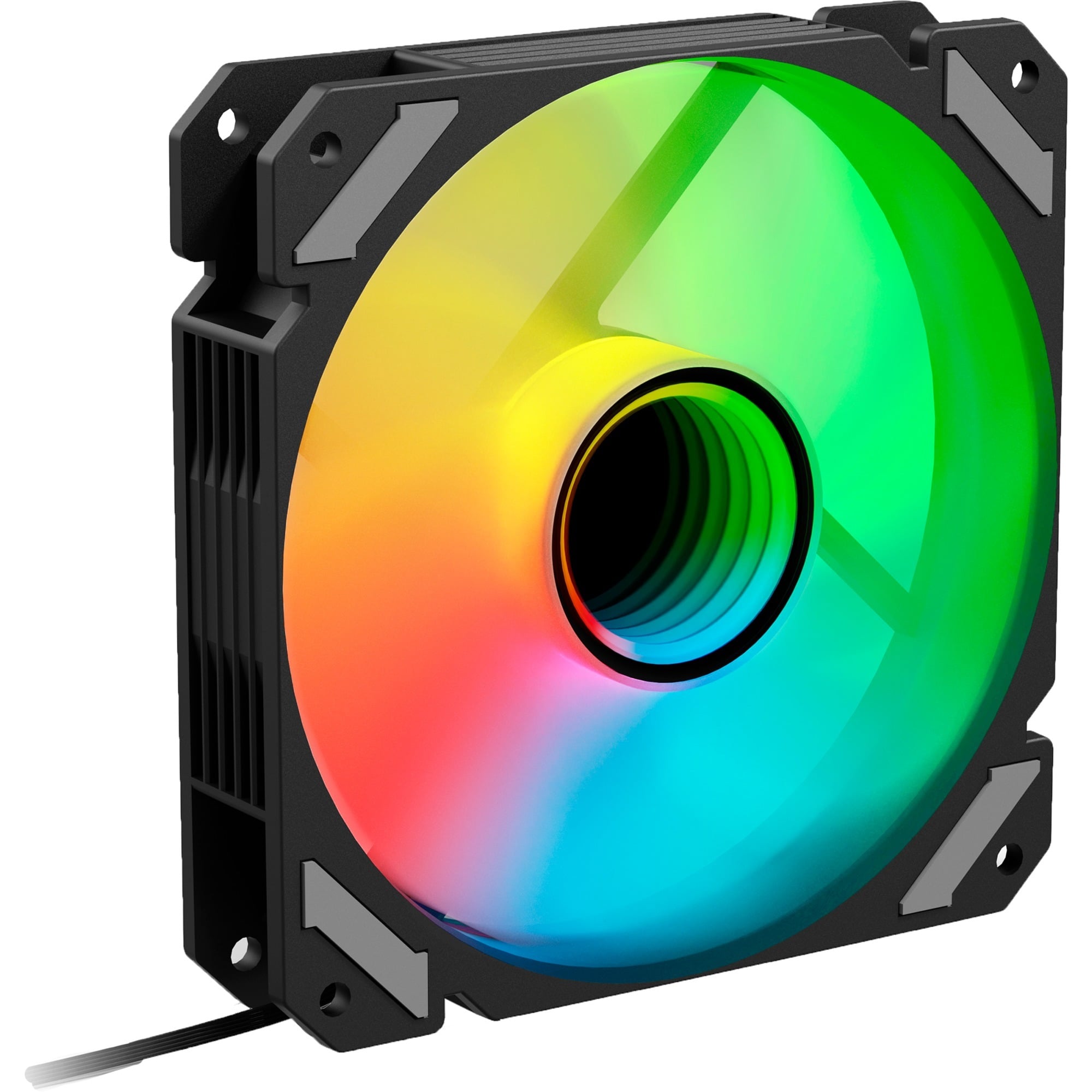 Sharkoon SHARK Mirror RGB PWM case fan Zwart, 120 x 120 x 25 mm