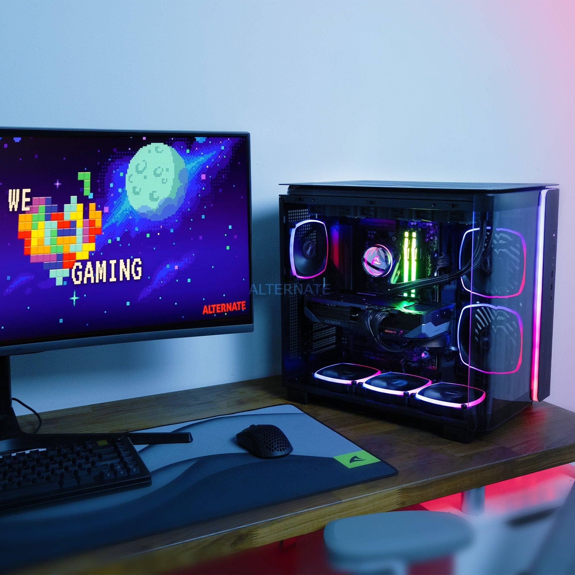 ALTERNATE Thunderstorm Pro Ryzen 7 - RX 9070 XT gaming pc Zwart | R7 ...